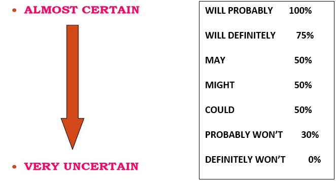 Activity 6: Future possibility and certainty (will, will probably, will ...